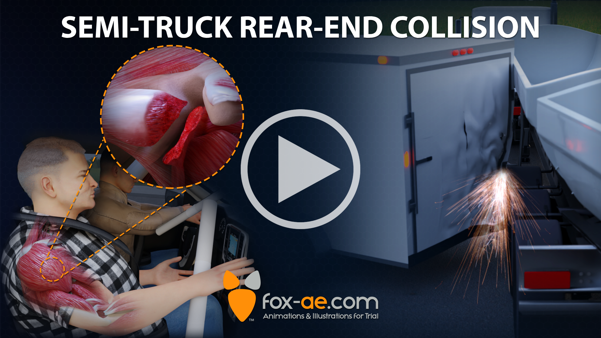 Semi-Truck Rear-End Collision | Fox Animated Engineering