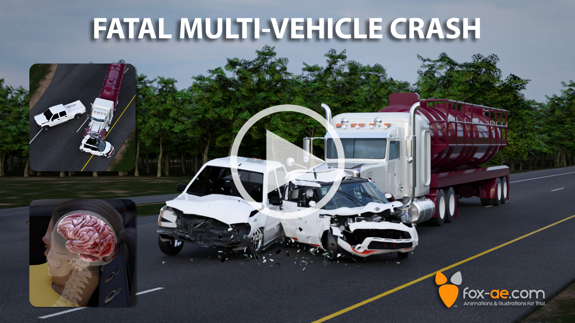 Multi Vehicle Crash | Fox Animated Engineering